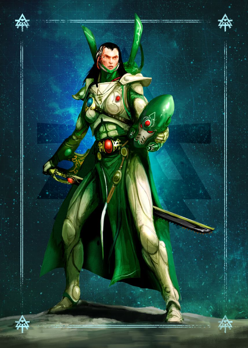 'Aeldari Guardian' Poster, picture, metal print, paint by Warhammer ...