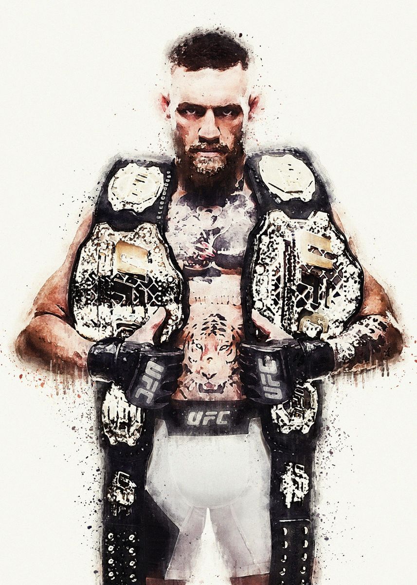 'Conor McGregor Poster' Poster, picture, metal print, paint by ...