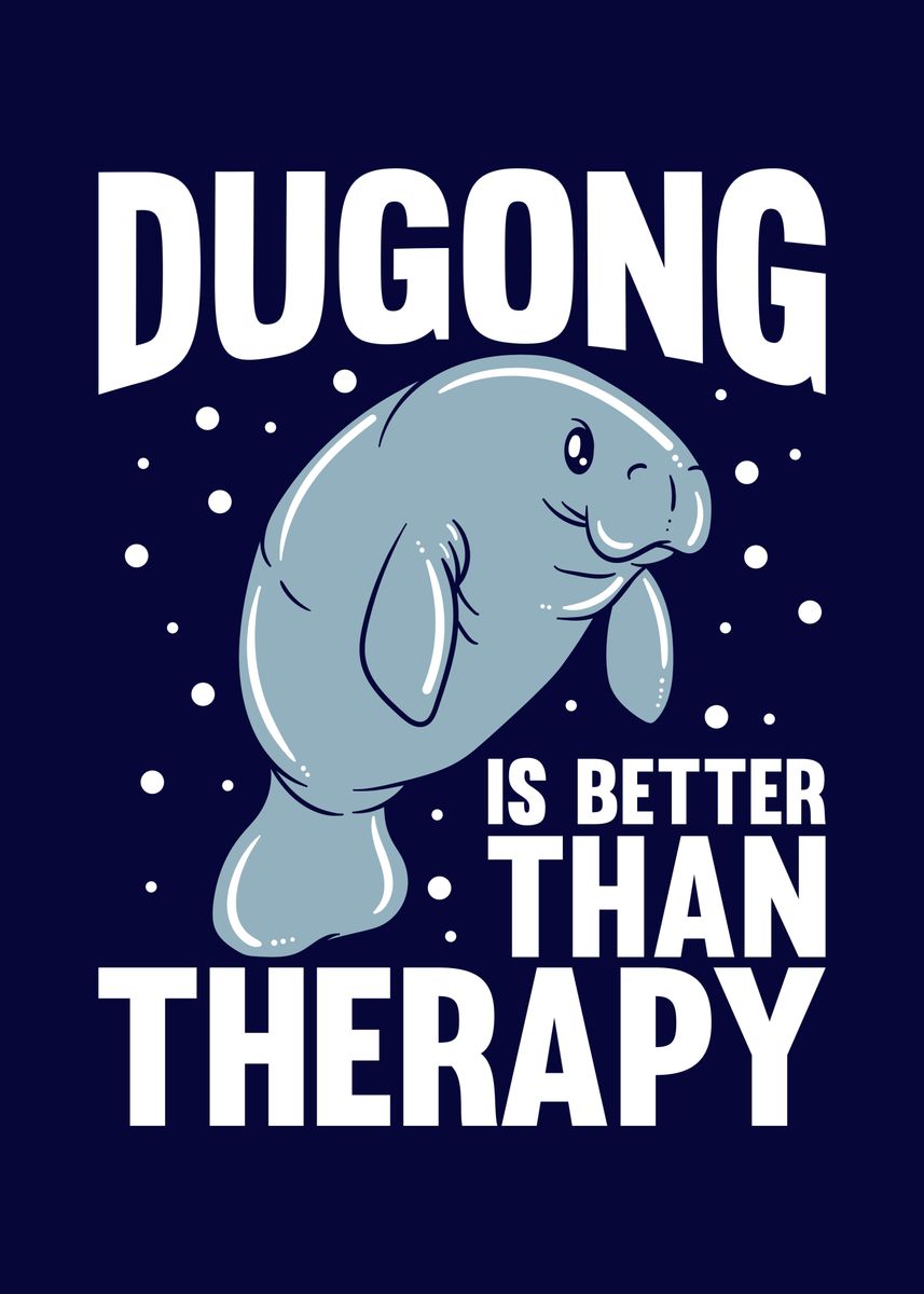 'Dugong Manatees Manatee' Poster, picture, metal print, paint by MzumO ...
