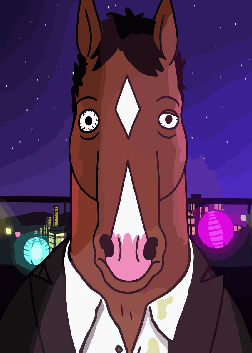 'Bojack Horseman Cartoons ' Poster, picture, metal print, paint by ...