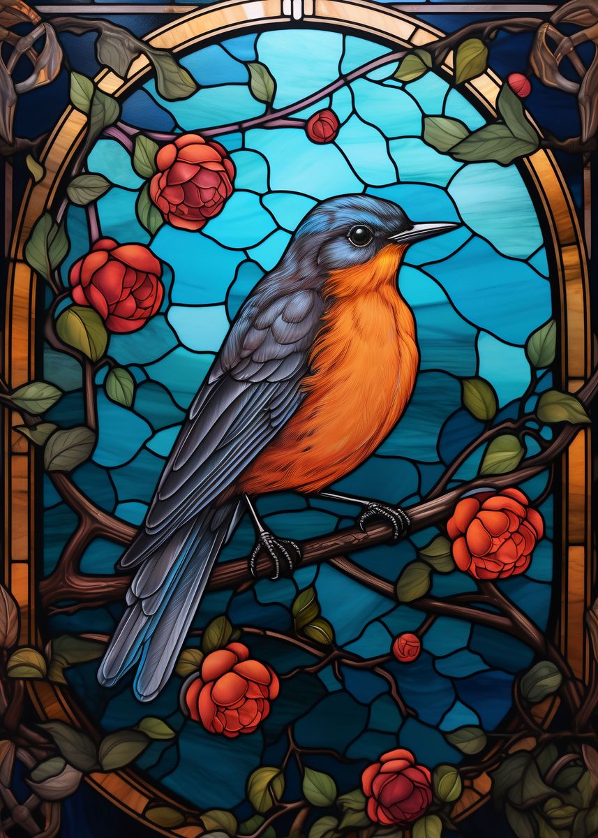 'The Bluebird' Poster, picture, metal print, paint by Polymath Prints ...