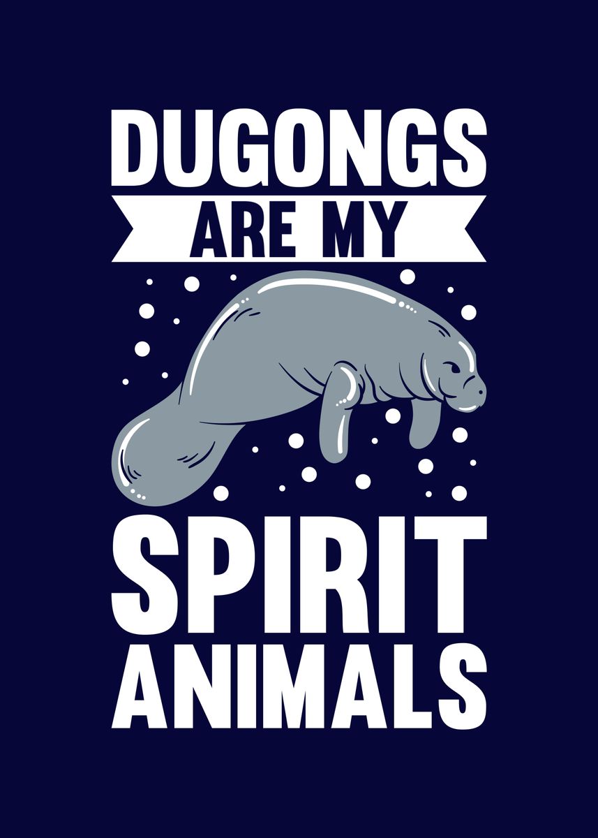 'Dugong Manatees Manatee' Poster, picture, metal print, paint by MzumO ...