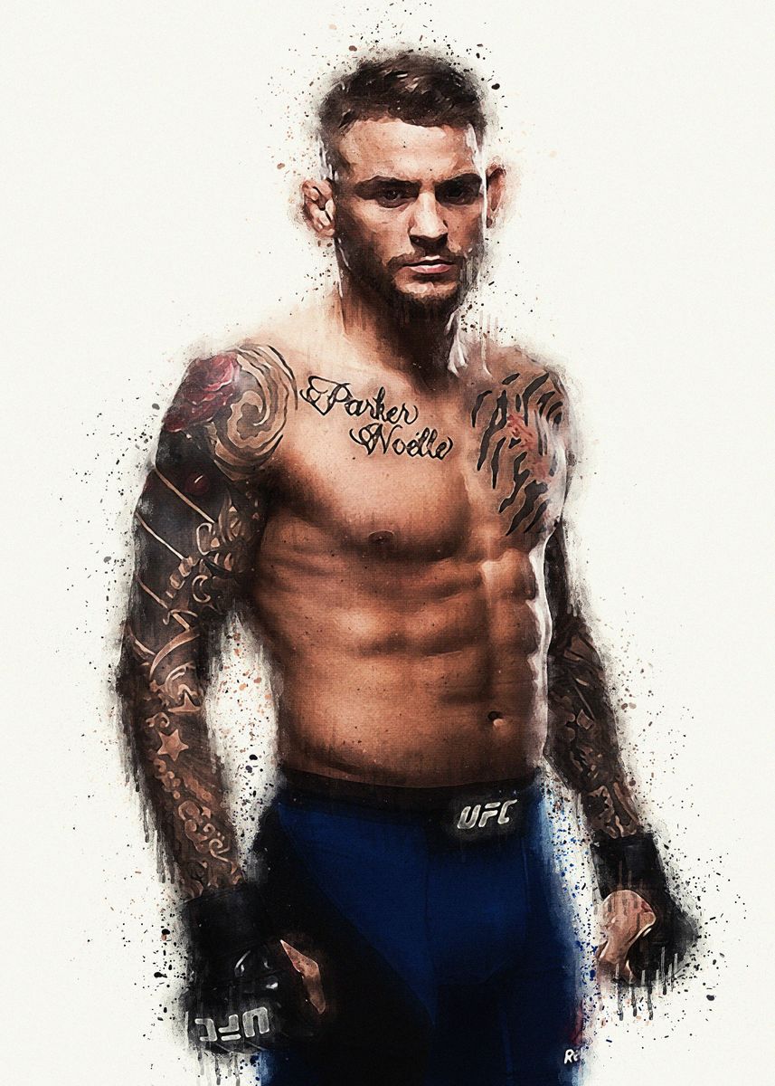 'Dustin Poirier Poster' Poster, picture, metal print, paint by ...