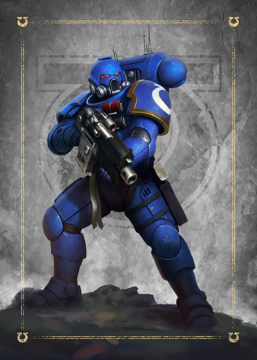 'Ultramarines Infiltrator' Poster, picture, metal print, paint by ...