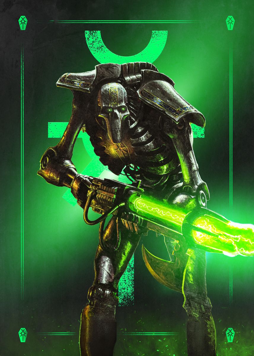 'Necron Warrior 2' Poster, picture, metal print, paint by Warhammer ...