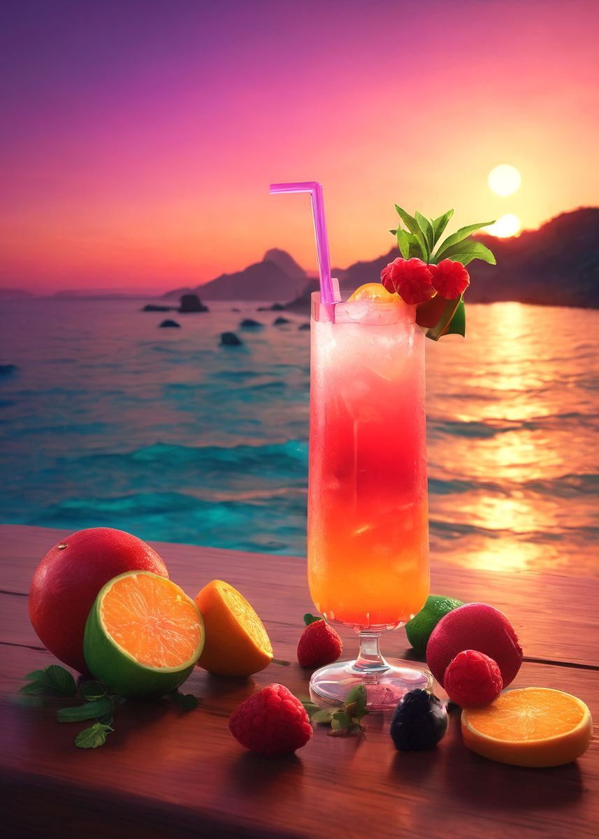 'Cocktails aesthetic' Poster by Masdarata anatoli | Displate