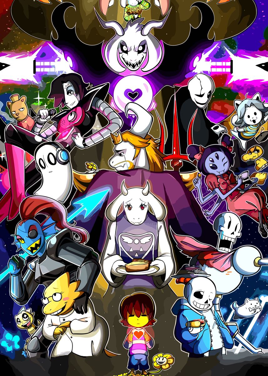 'Undertale Game Art' Poster, picture, metal print, paint by PRAM ON ...