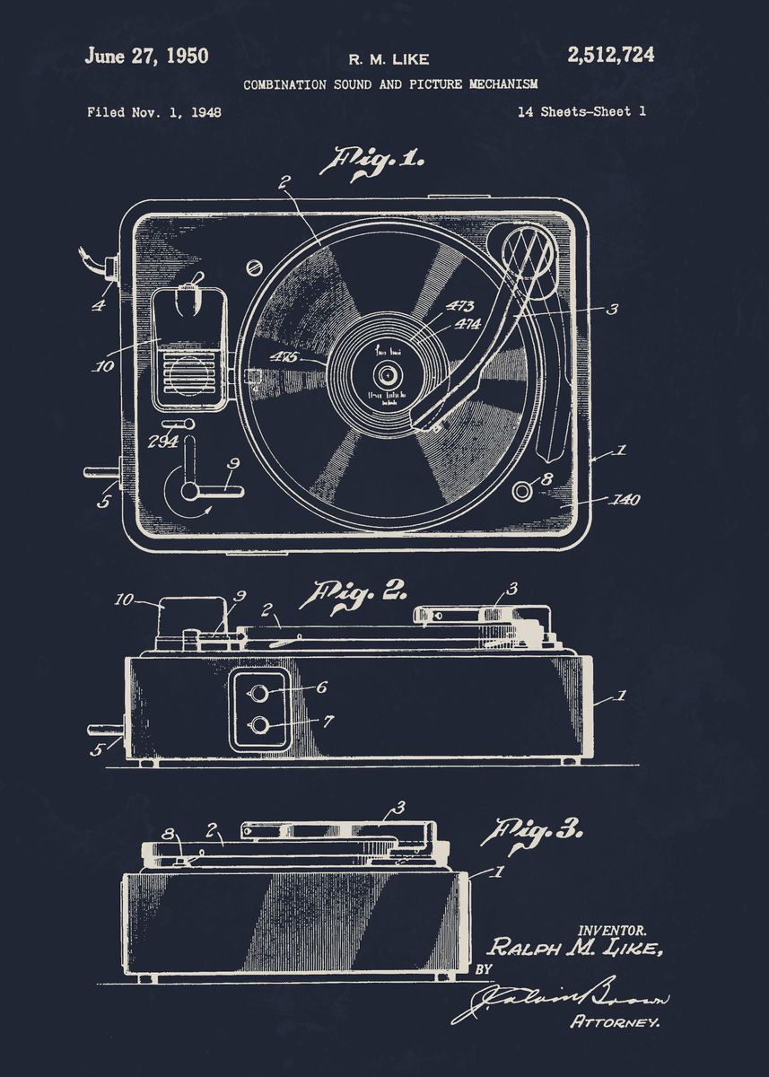 'LP Record player' Poster, picture, metal print, paint by MyDigitalMind ...