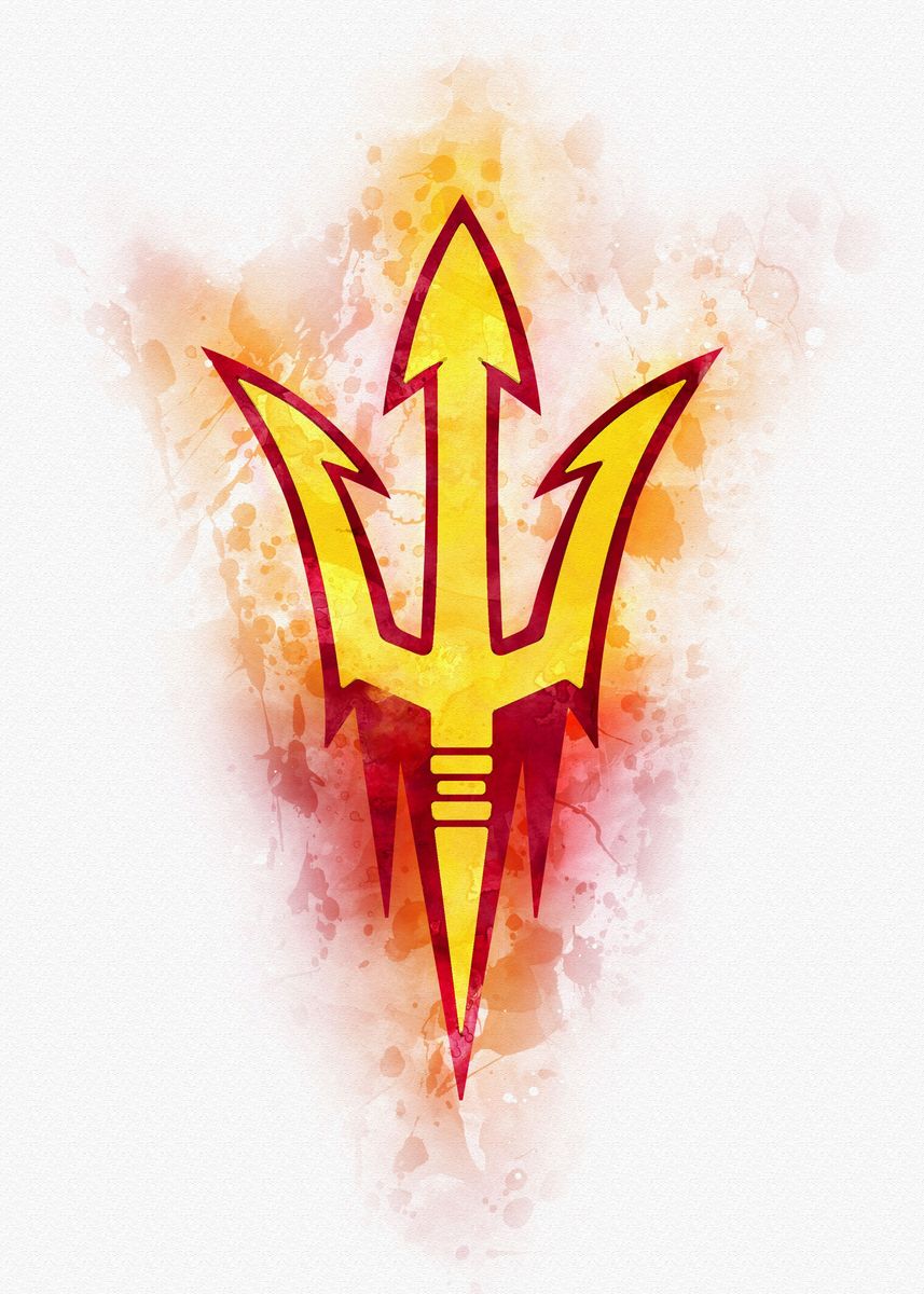 'Arizona State Sun Devils' Poster, picture, metal print, paint by ...