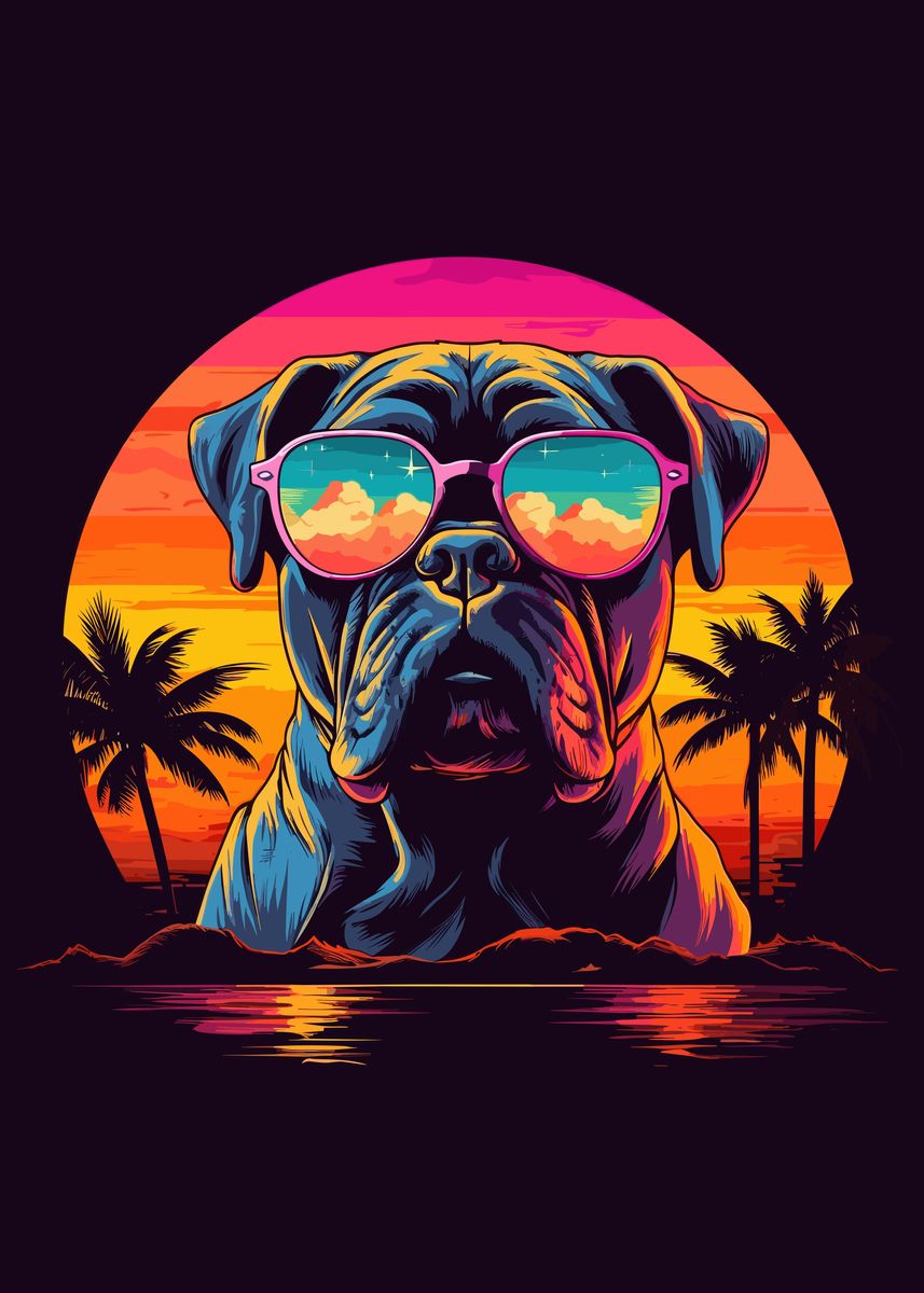 'Colorful Bulldogs' Poster, picture, metal print, paint by Ardyce Behn ...