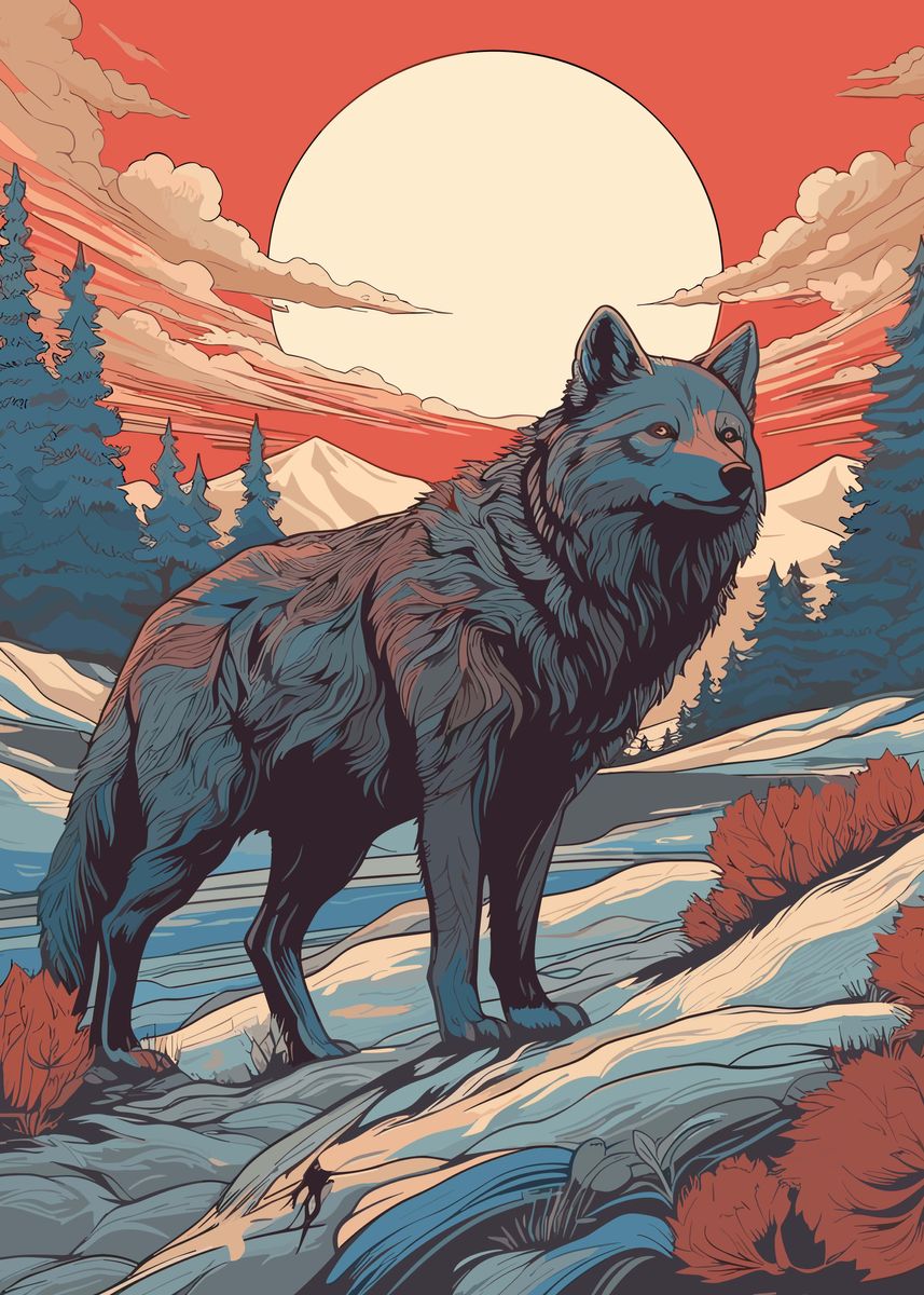 'White Wolf' Poster by Peter Parker | Displate