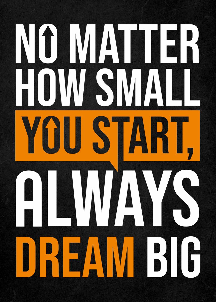 'Motivation Quote' Poster, picture, metal print, paint by Art Quote ...