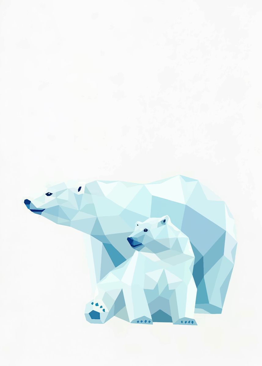 'minimalist bear body' Poster, picture, metal print, paint by Bernard ...