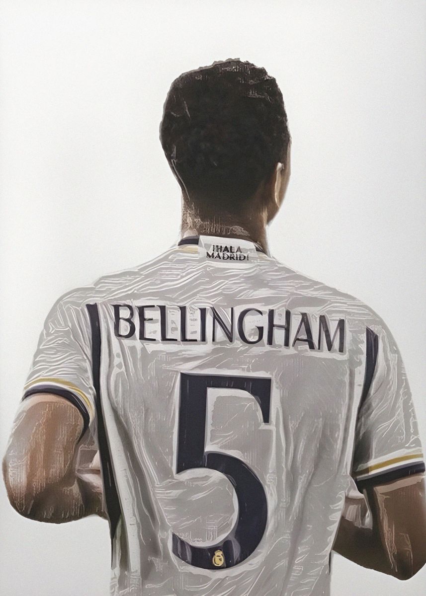 'Jude Bellingham Inspired' Poster, picture, metal print, paint by ...