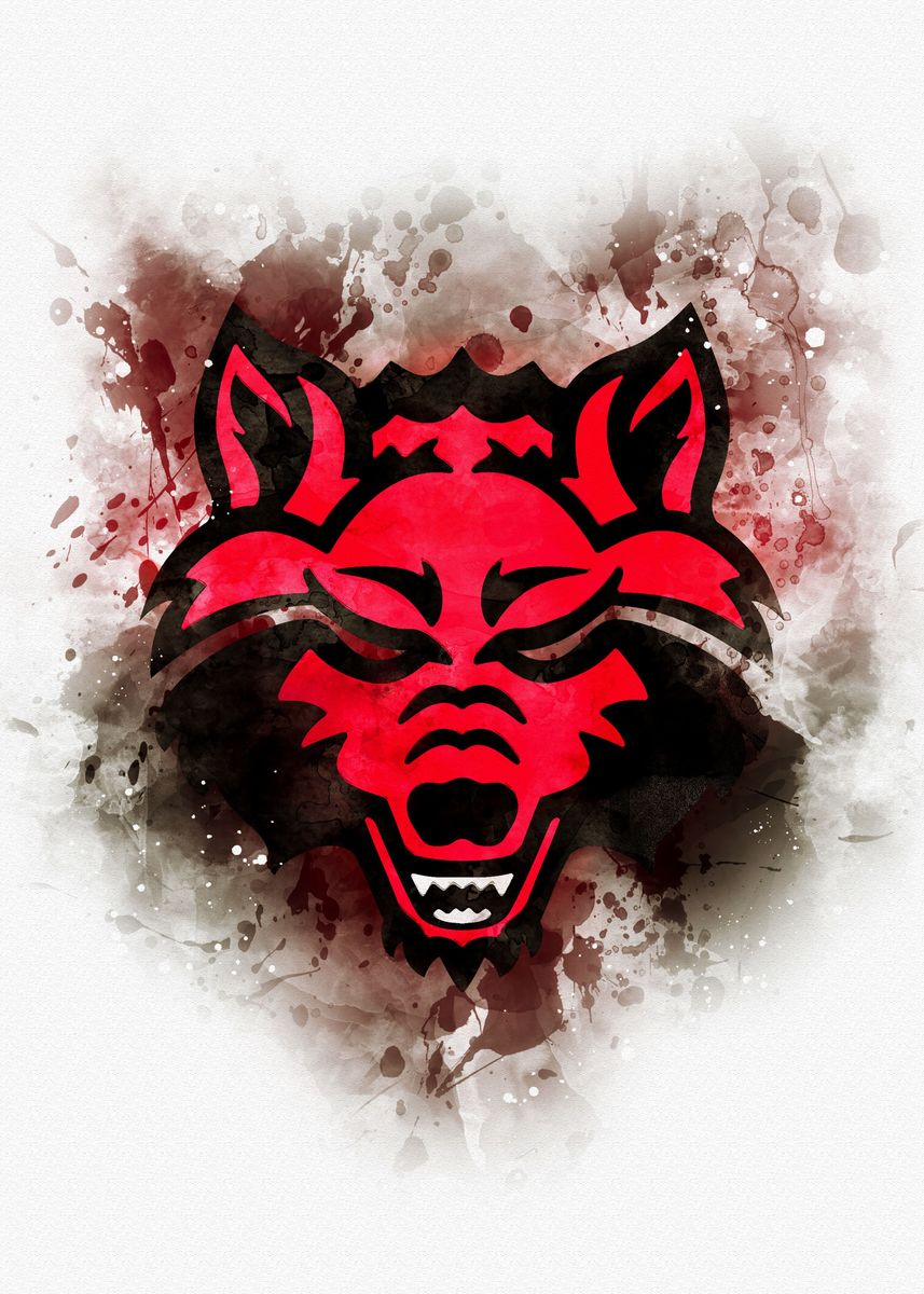 'Arkansas State Red Wolves' Poster by Nguyen Thi Thu Hang | Displate