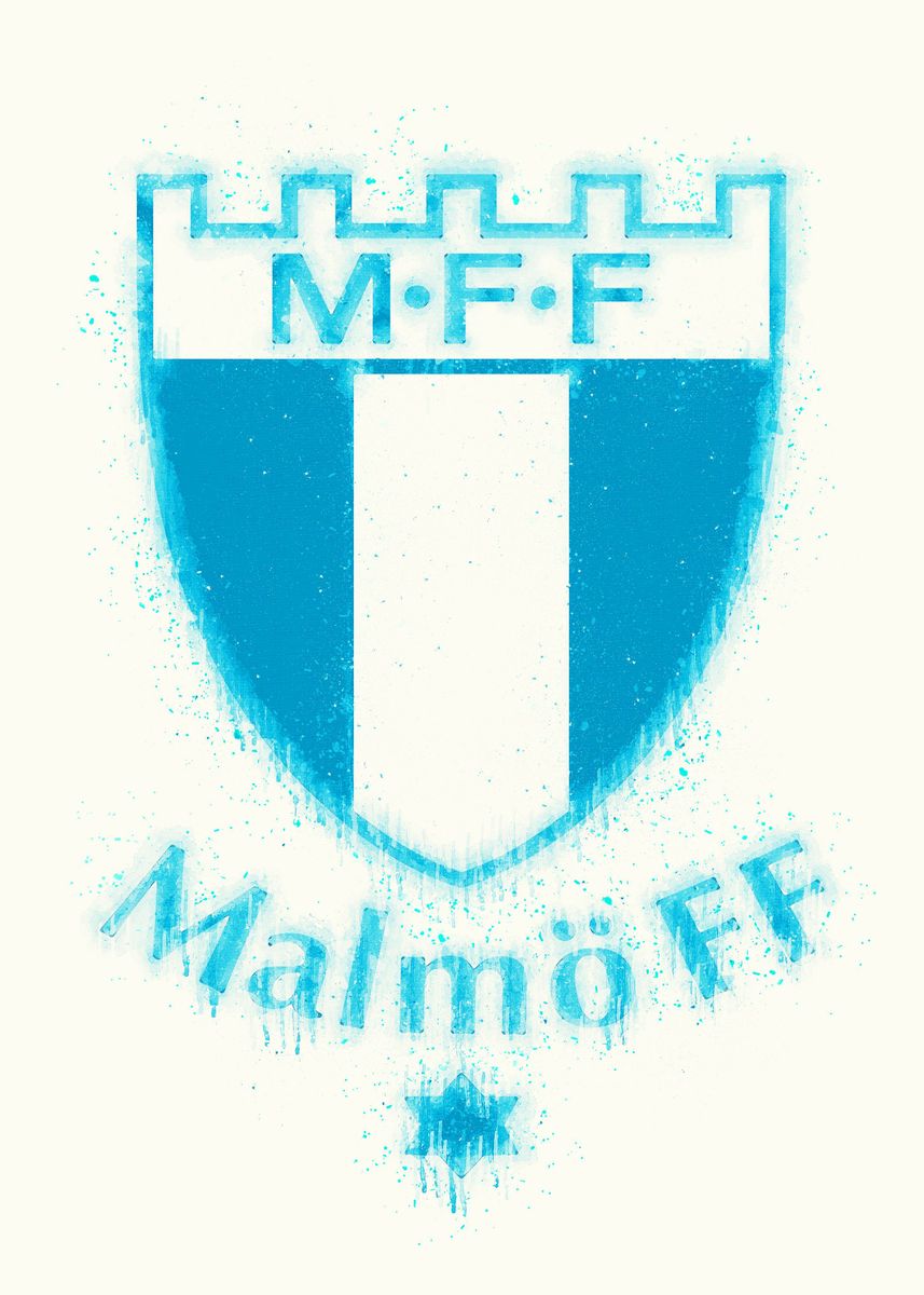 'Malmo FF' Poster, picture, metal print, paint by EstellKirlin Studio ...