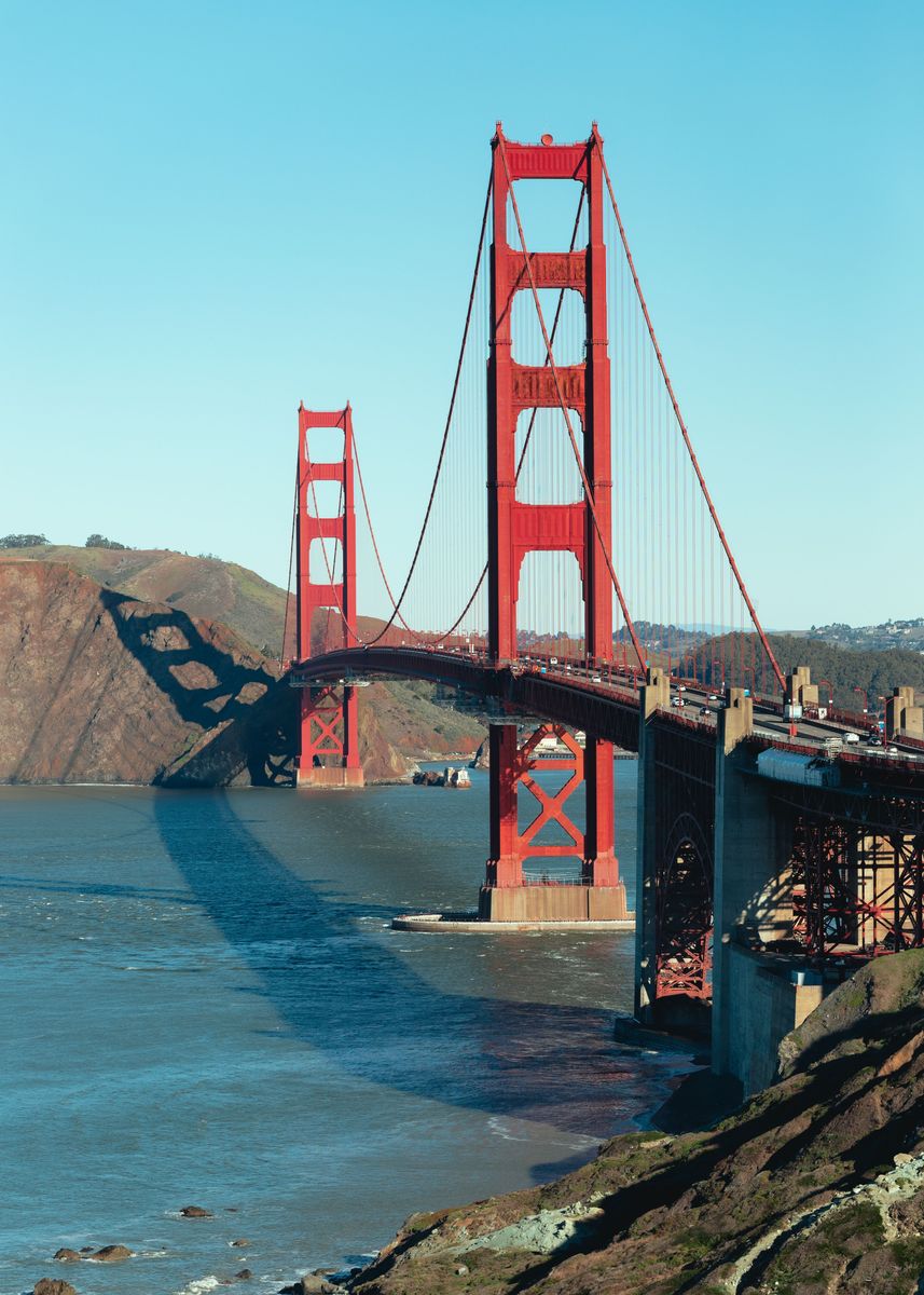 'The Golden Gate' Poster, picture, metal print, paint by Yann Droy ...