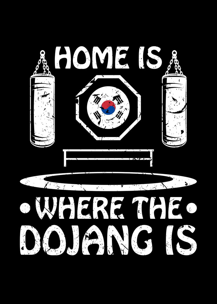 'Taekwondo Gift Dojang' Poster, picture, metal print, paint by ...