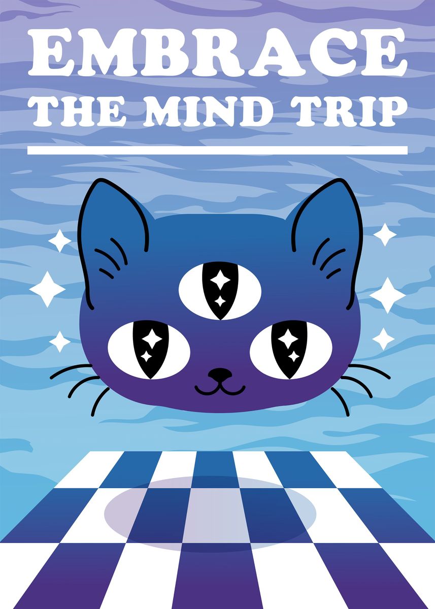 'The Mind Trip' Poster, picture, metal print, paint by Cool Worker | Displate