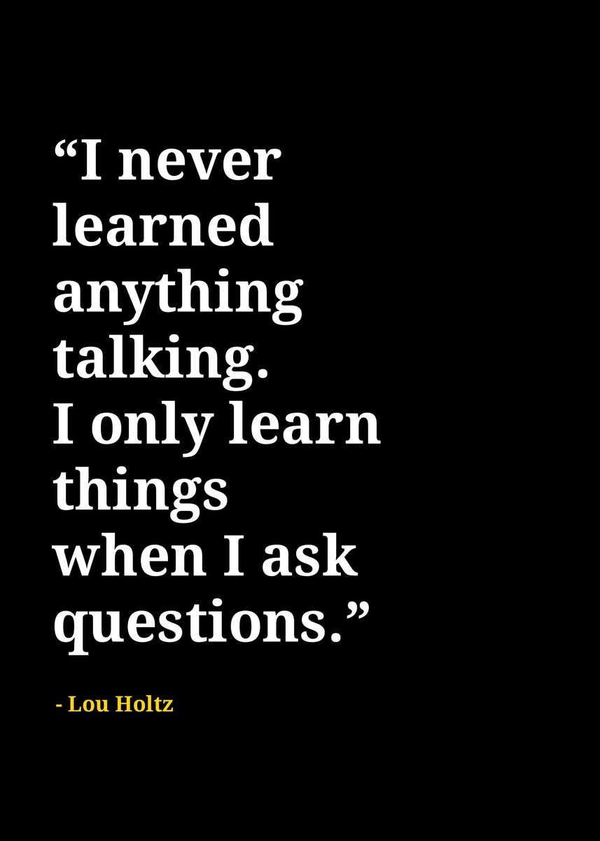 'Lou holtz quotes ' Poster, picture, metal print, paint by Extrons Art ...