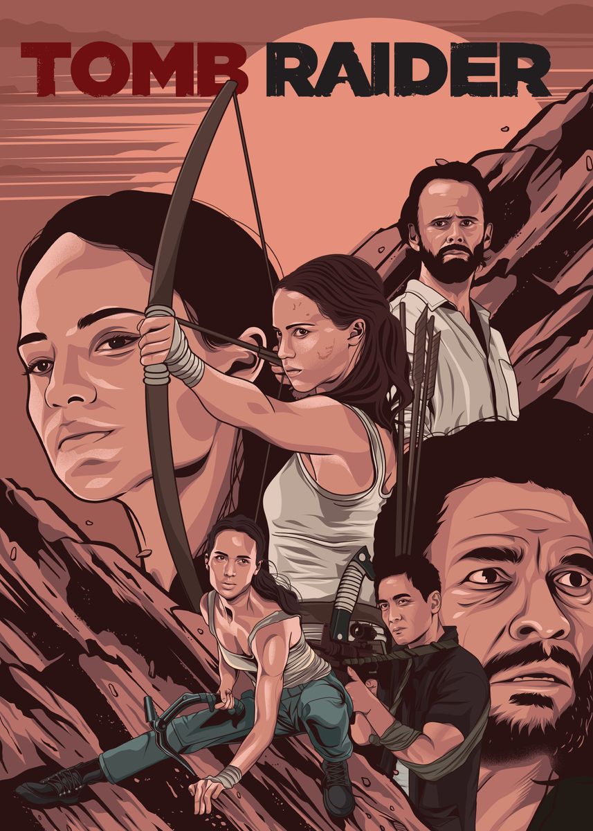 'Tomb Raider' Poster, picture, metal print, paint by Zell Zell | Displate