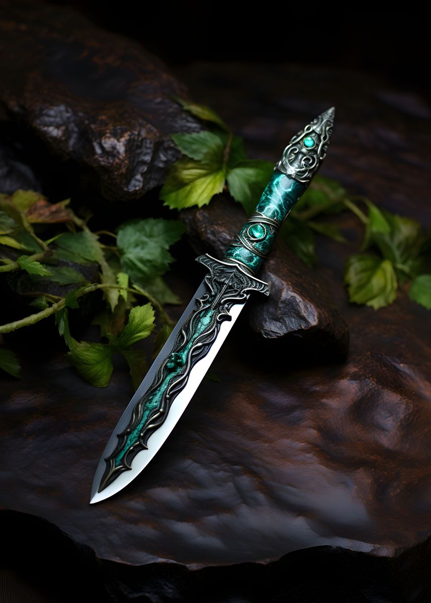 'Emerald Dagger' Poster, picture, metal print, paint by Olaffskater ...
