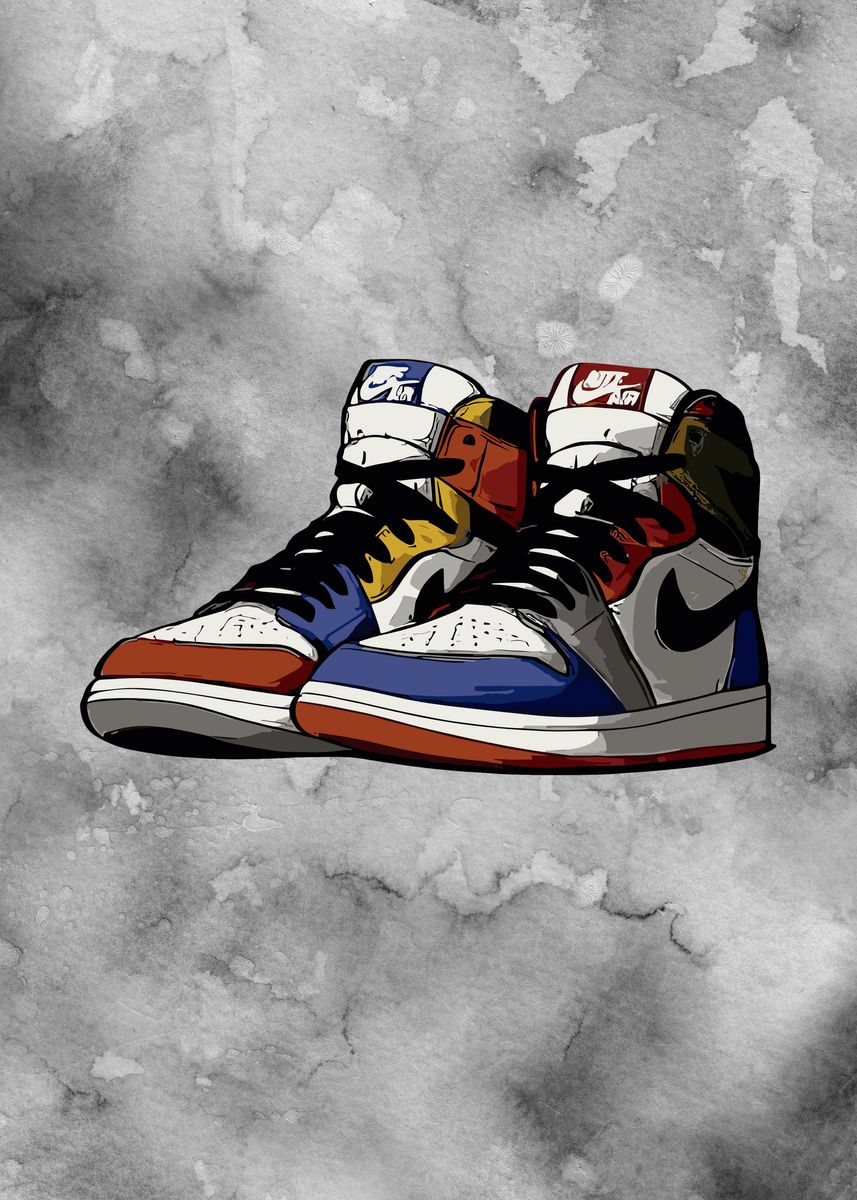 'Sneaker Addict' Poster, picture, metal print, paint by Fudin Alfana ...