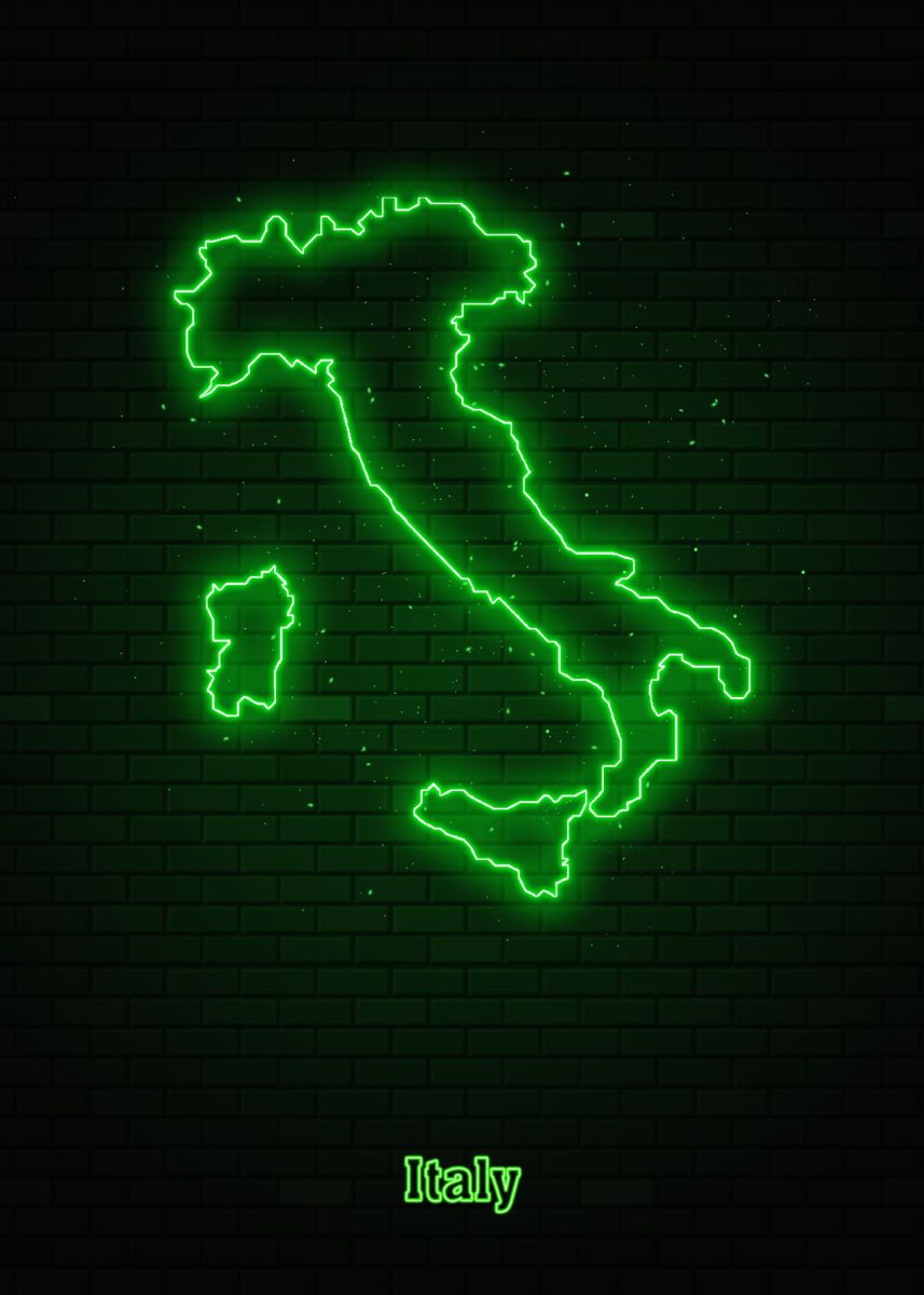 'Italy' Poster, picture, metal print, paint by Juan lee | Displate