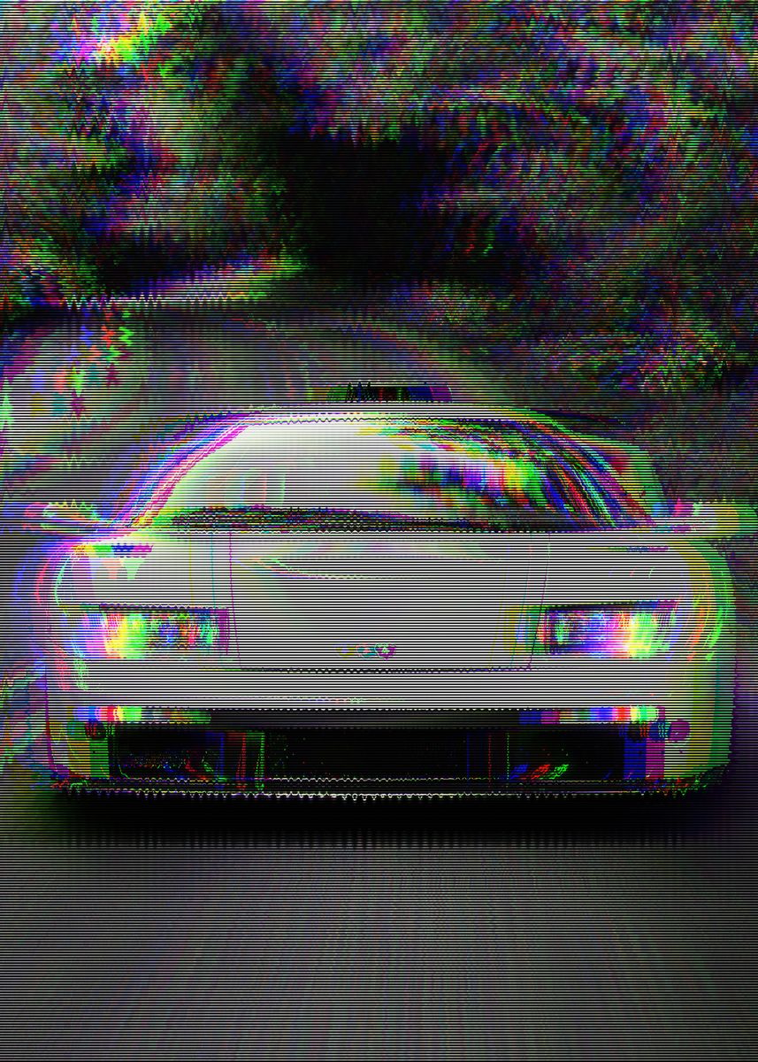 'CAR GLITCH ART' Poster by Kilua | Displate