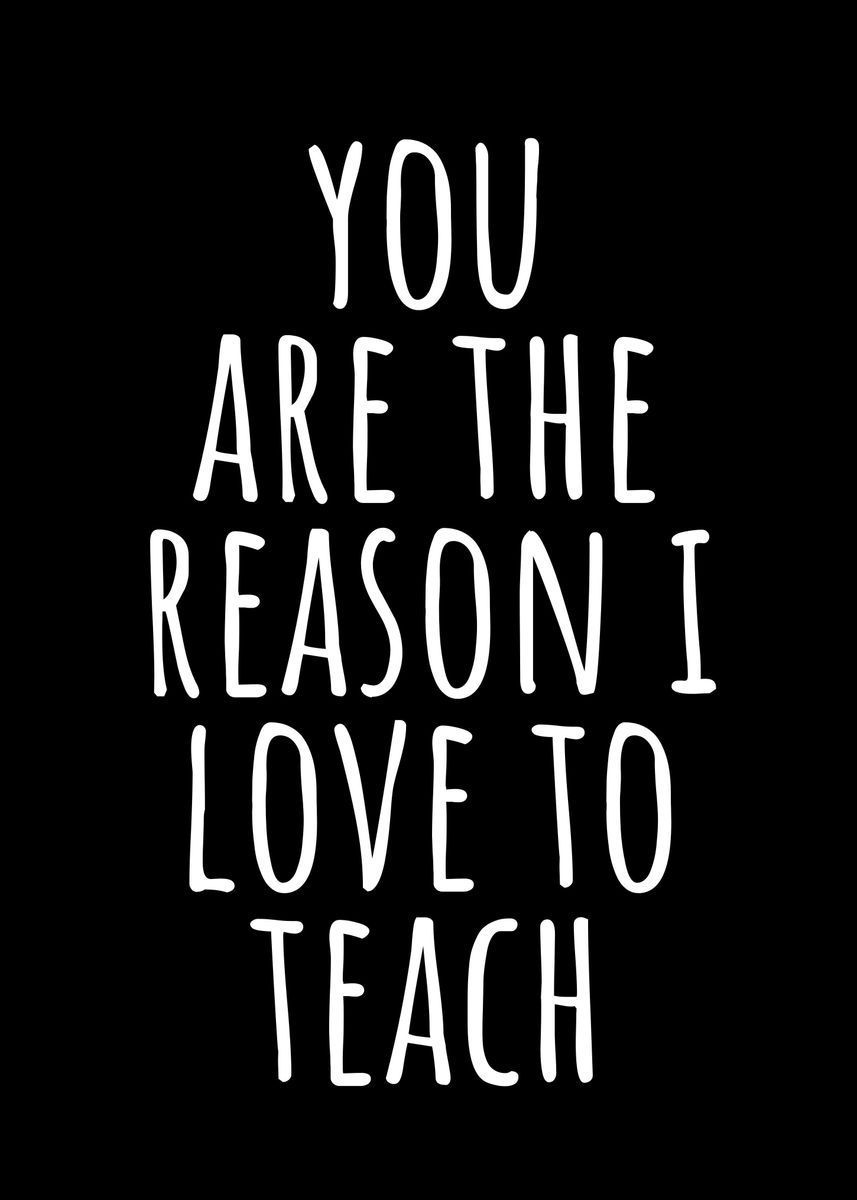 'love to teach' Poster by teehowa timlset | Displate