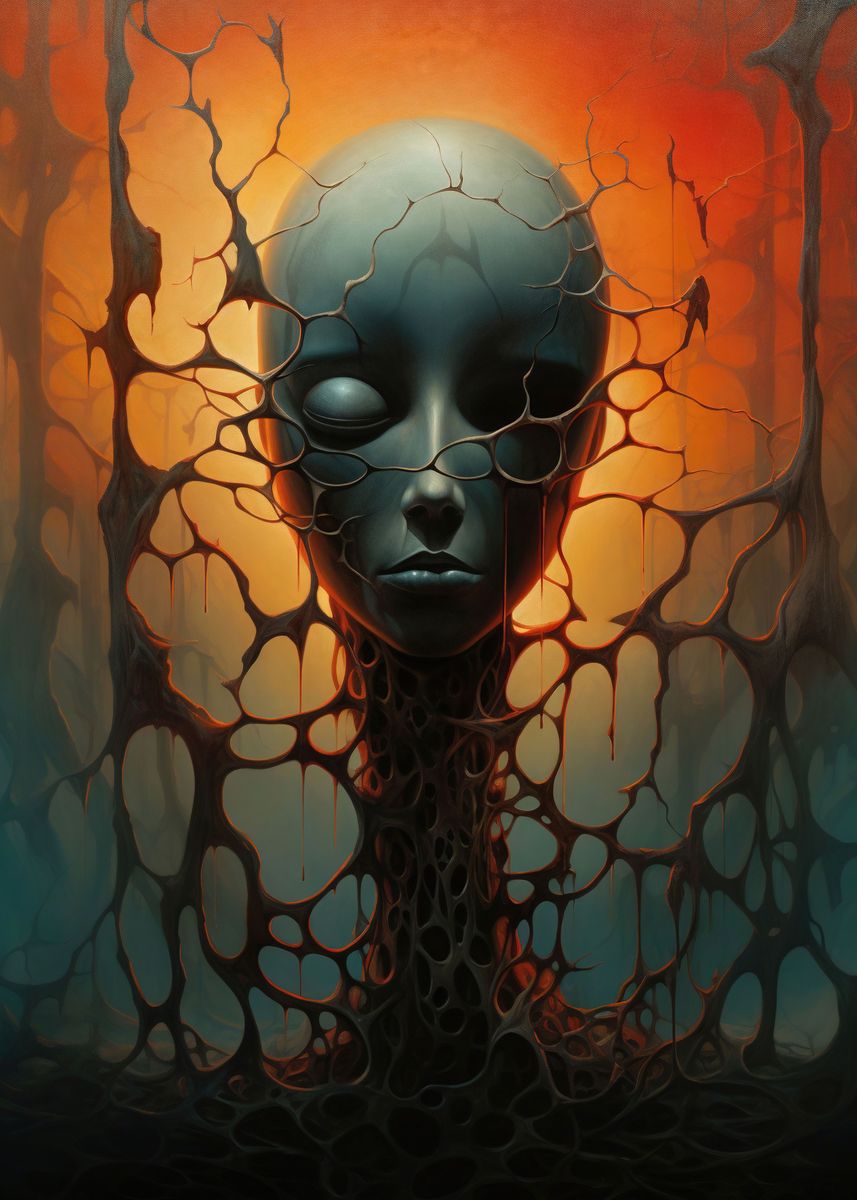 'Echoes of Obscurity' Poster, picture, metal print, paint by ...