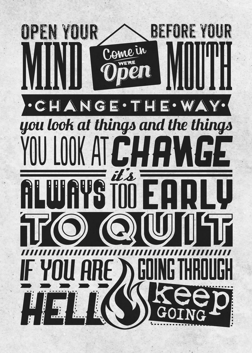 'Motivation Quote' Poster, picture, metal print, paint by Art Quote ...