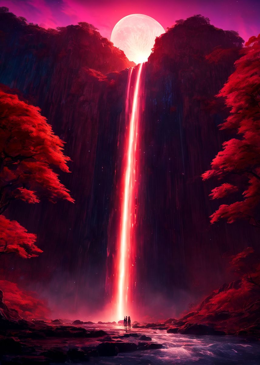 'Blood moon' Poster, picture, metal print, paint by Masdarata anatoli ...