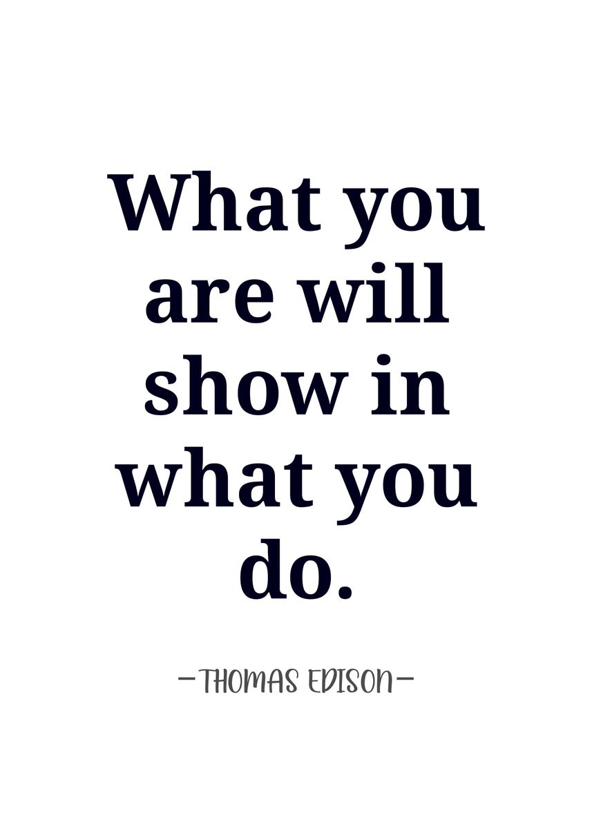 'Thomas Edison quote' Poster, picture, metal print, paint by Gembull ...