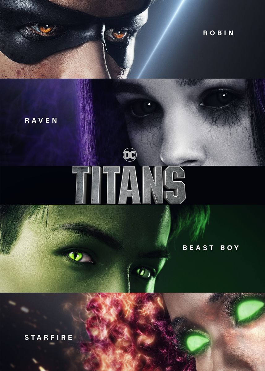 'The Titans' Poster, picture, metal print, paint by DC Comics | Displate