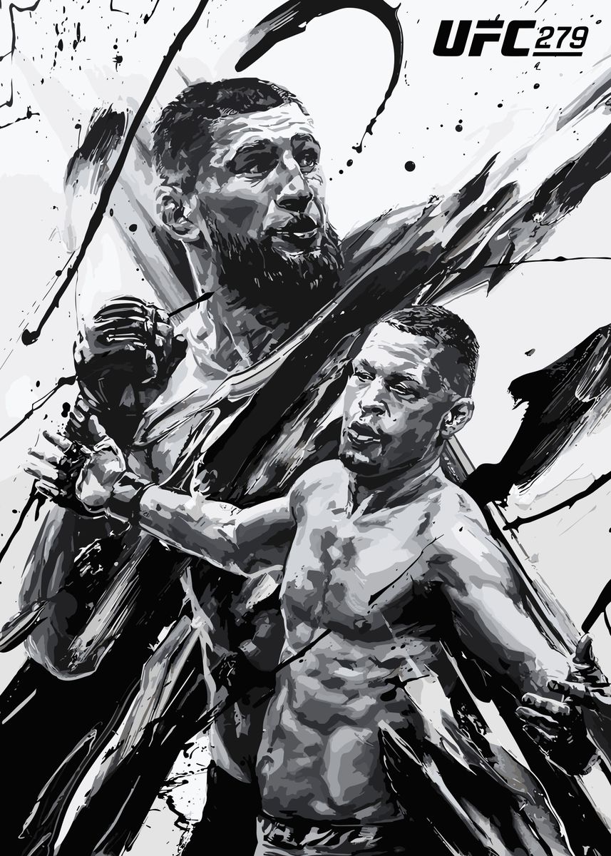'UFC MMA' Poster, picture, metal print, paint by Marinka Lubov | Displate