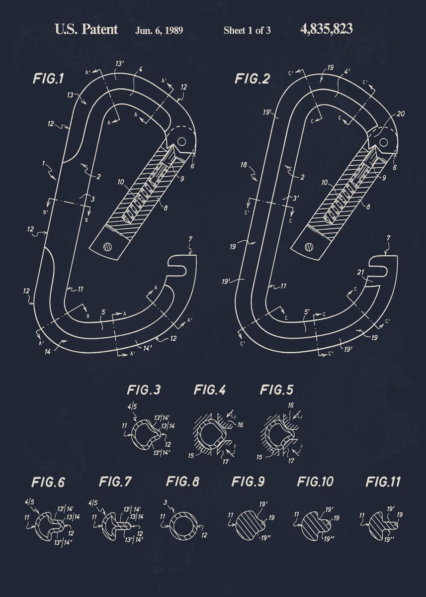 'Snap hook' Poster, picture, metal print, paint by MyDigitalMind | Displate