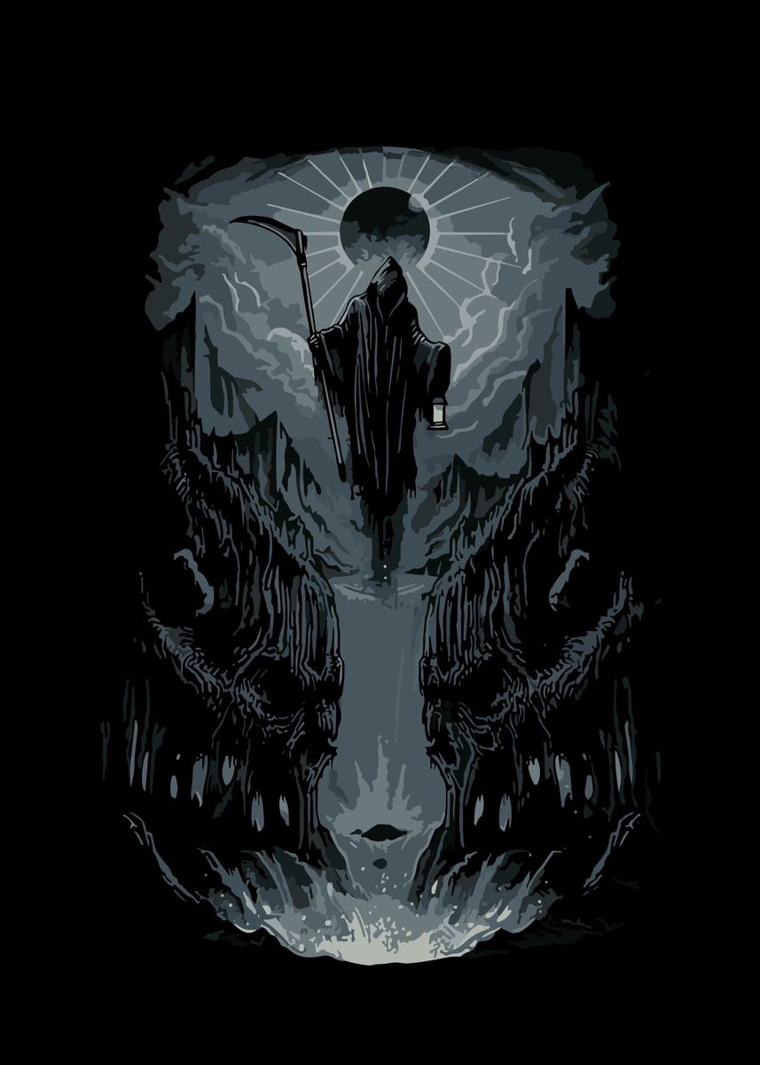 'The devil carries weapons ' Poster by Green Goblin | Displate