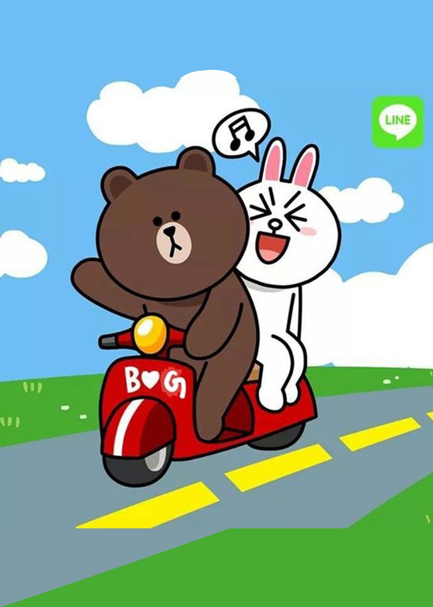 'bear brown cute animal' Poster, picture, metal print, paint by Martyn ...