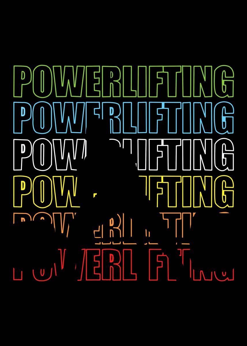 'Powerlifting Retro' Poster, picture, metal print, paint by Tanvir ...