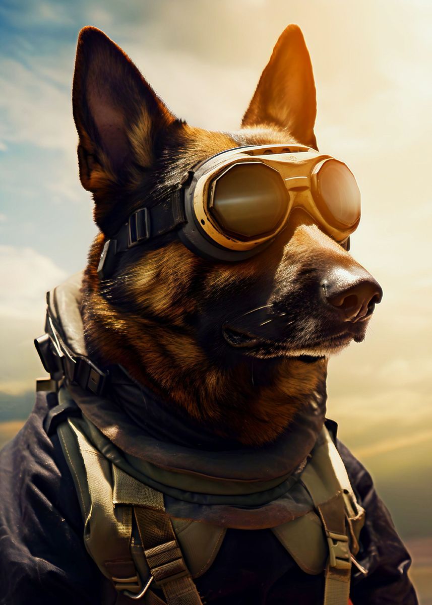 'War Dog' Poster, picture, metal print, paint by Danan Putra | Displate