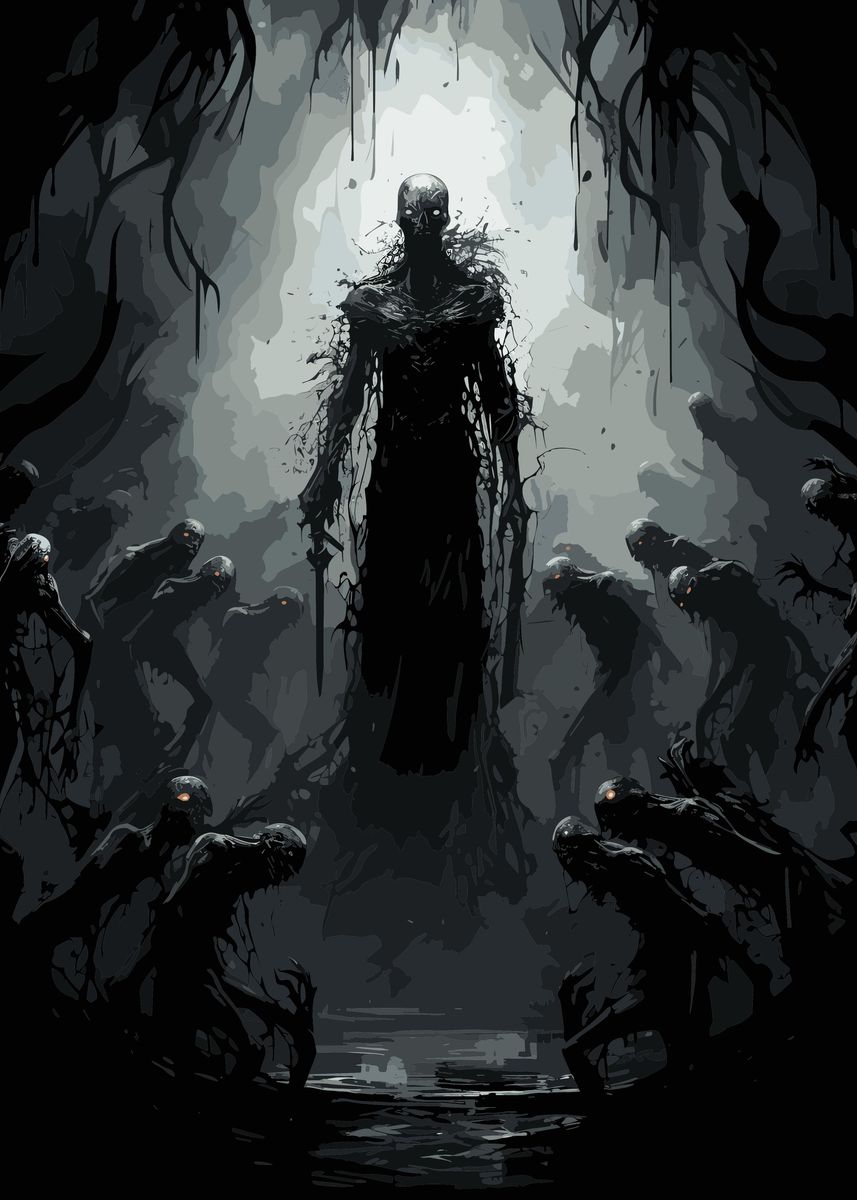 'Dark Fantasy False Prophet' Poster, picture, metal print, paint by ...