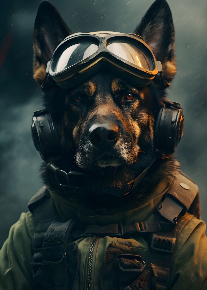 'War Dog' Poster, picture, metal print, paint by Danan Putra | Displate
