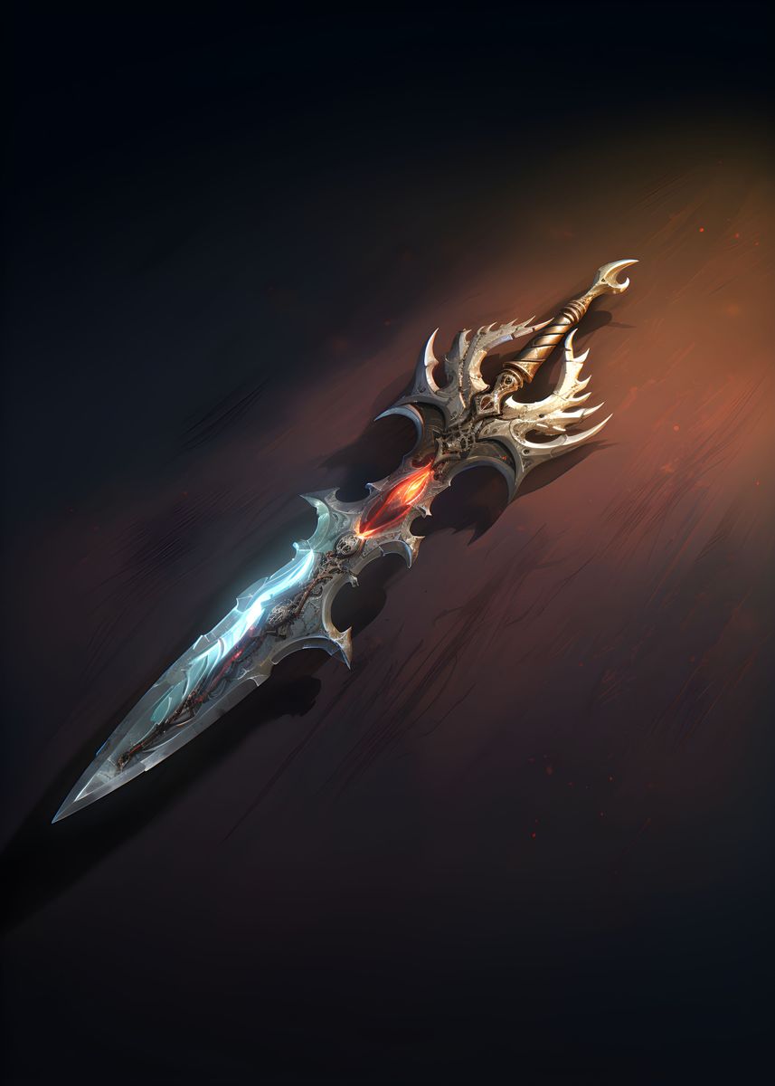 'Divine Hell Sword' Poster, picture, metal print, paint by Olaffskater ...