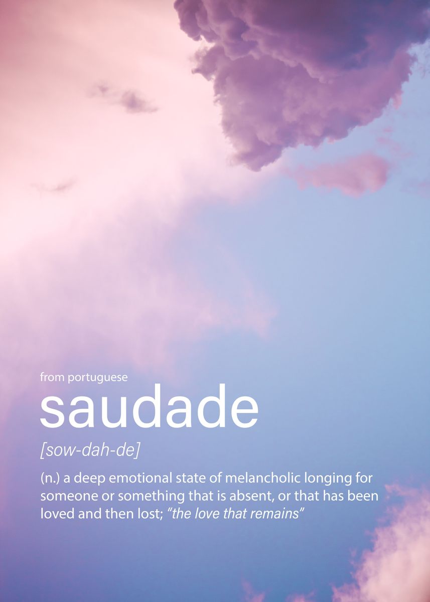 'Saudade' Poster, picture, metal print, paint by EV Design | Displate