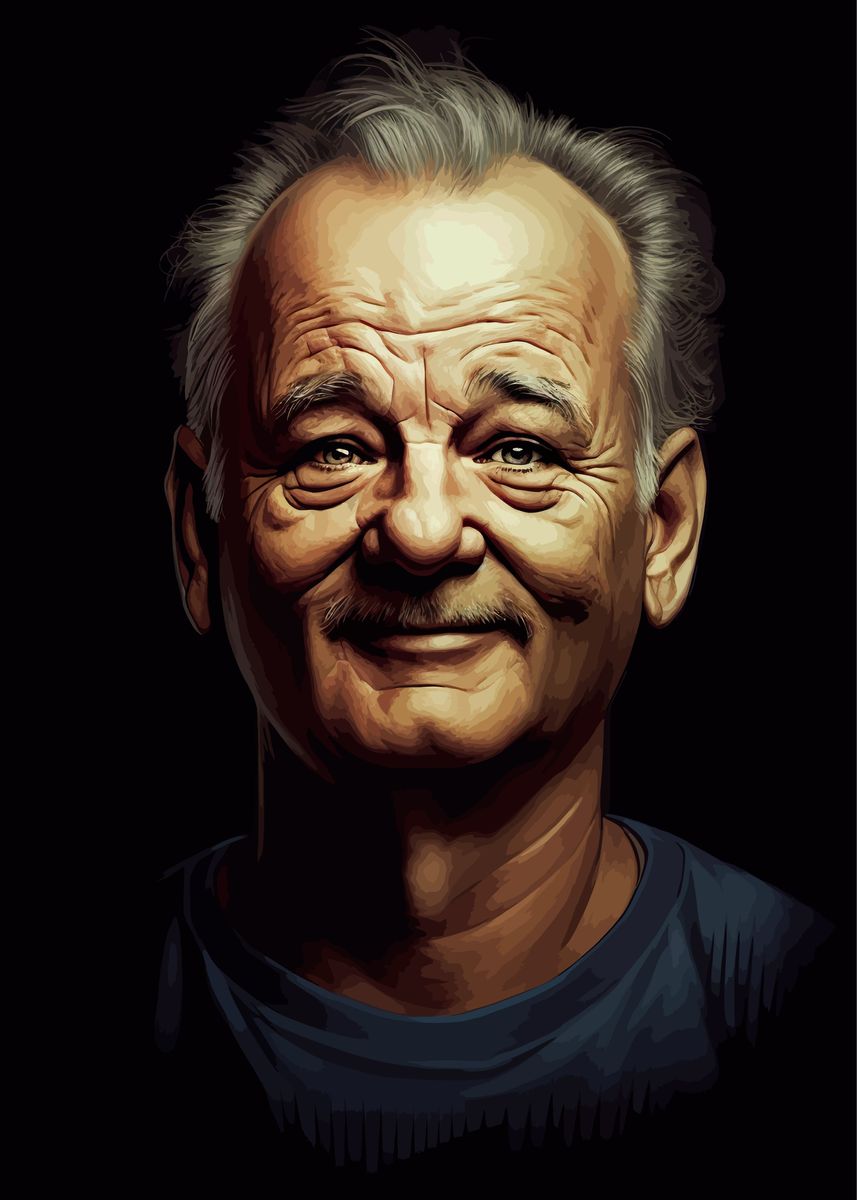 'Bill Murray caricature art' Poster, picture, metal print, paint by ...