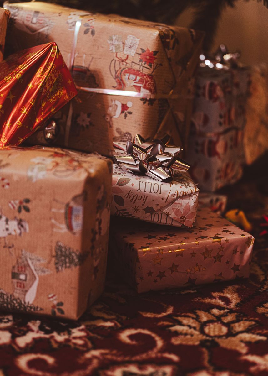 'Presents' Poster, picture, metal print, paint by Malwina Lewinska ...