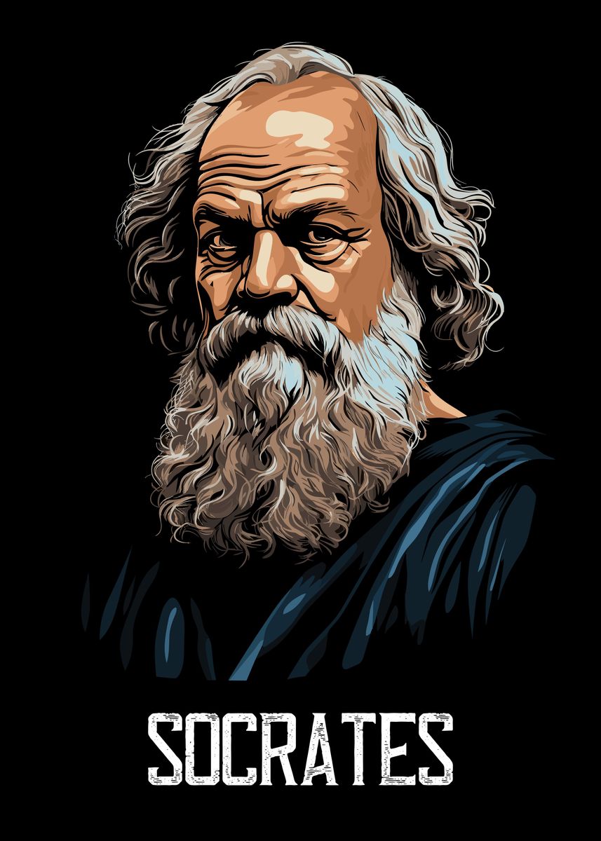 'Socrates' Poster, picture, metal print, paint by Mesh | Displate