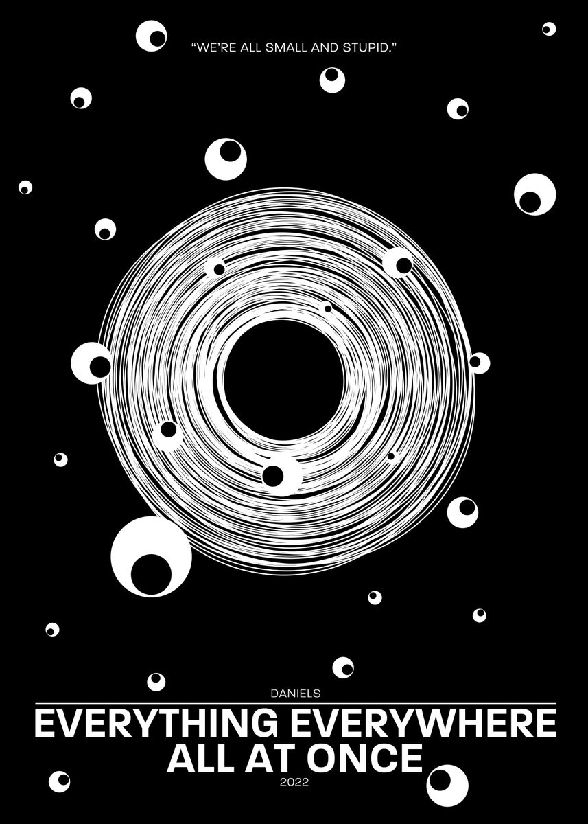 'Everything Everywhere All ' Poster, picture, metal print, paint by ...