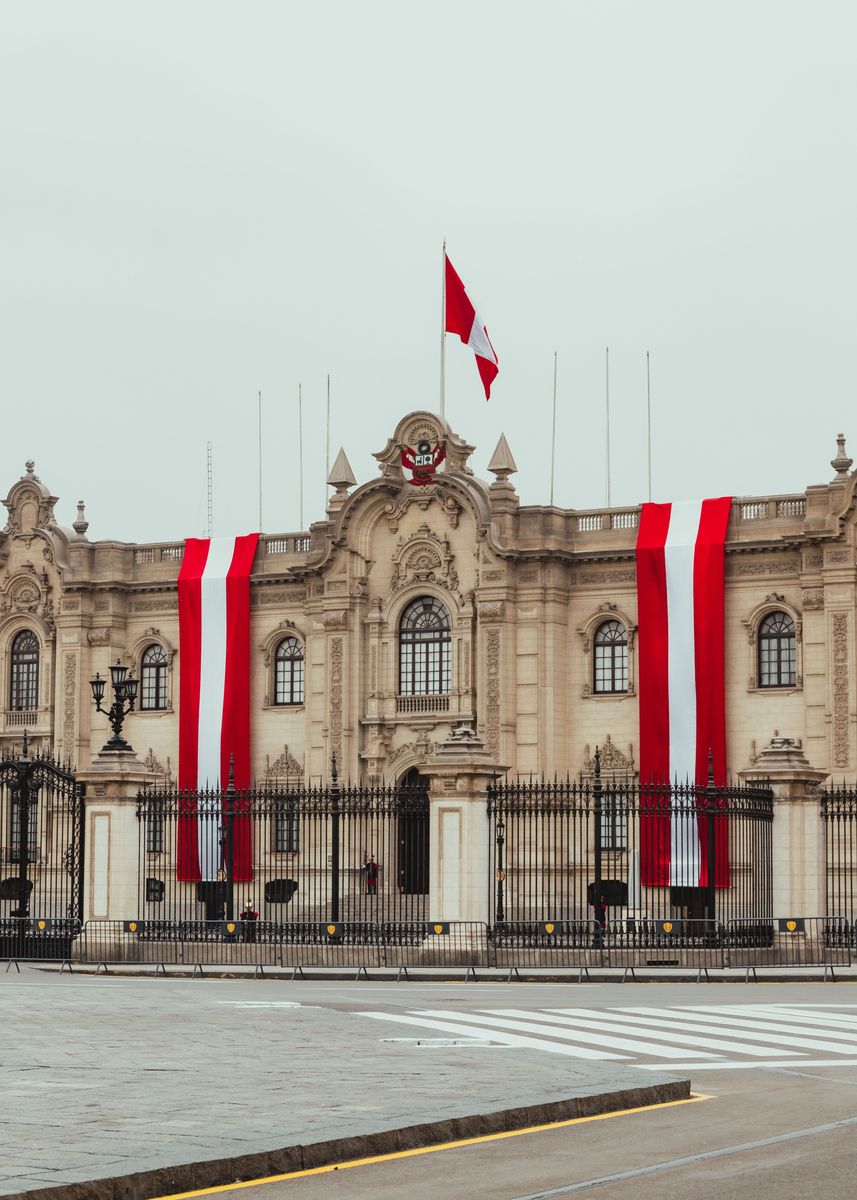 'Government Palace of Peru' Poster, picture, metal print, paint by Yann ...